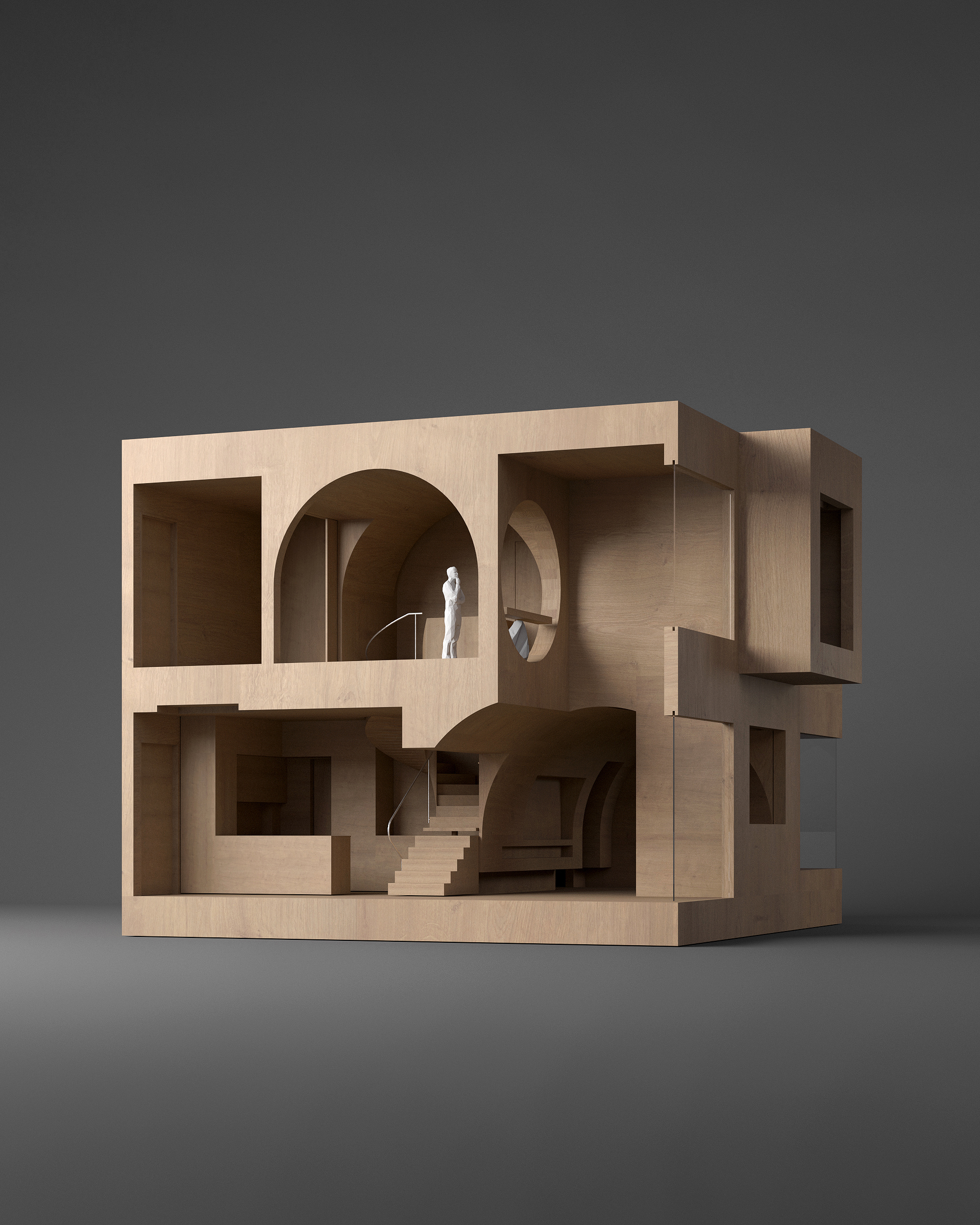 Gallery of Ts Lunar Cavern Duplex Residence / TAA DESIGN + KHOA VU - 29
