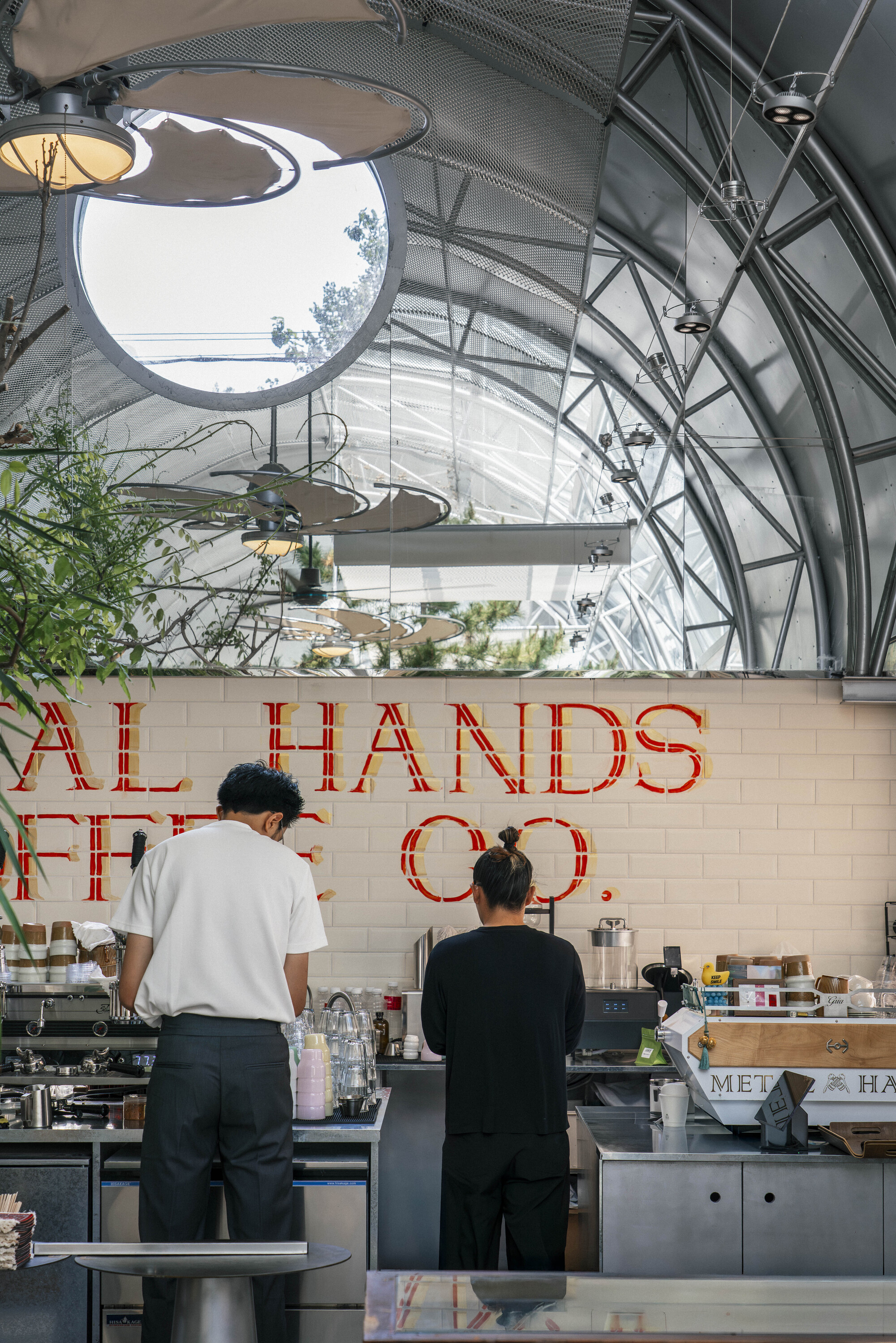 Gallery of Renovation Design for the METAL HANDS Coffee Youyi Store Garden Branch / SA ...