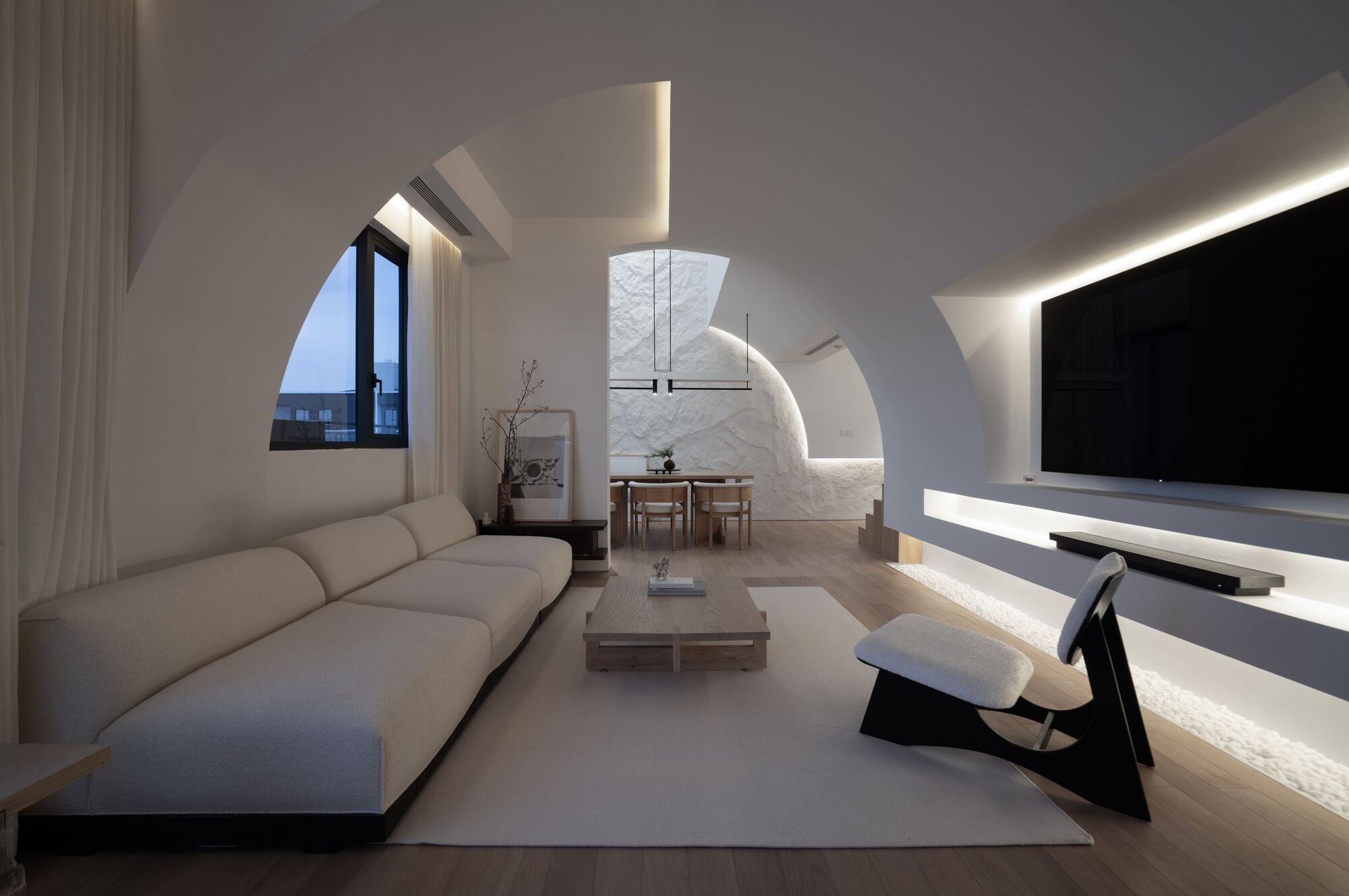 Gallery of Ts Lunar Cavern Duplex Residence / TAA DESIGN + KHOA VU - 17