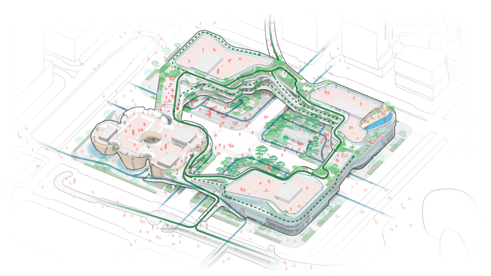 画廊 奥雷·舍人事务所设计中国深圳新型多功能城市综合体 - 8