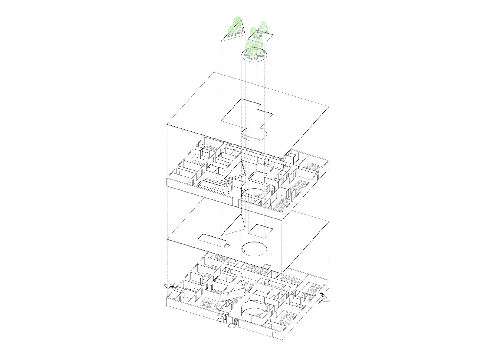 Gallery of Workshop with Three Courtyards / Opposite Office + studio ...