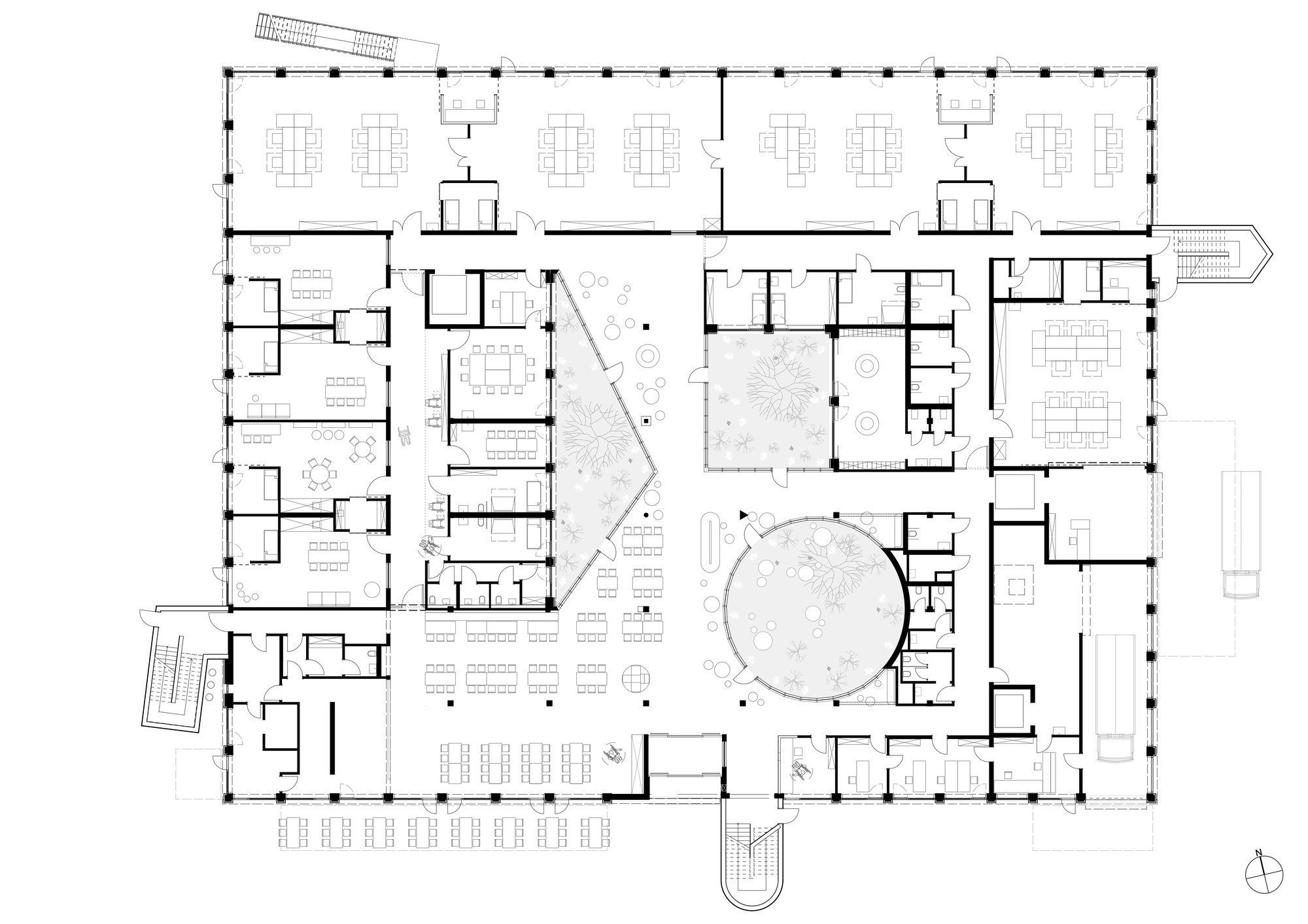 Gallery of Workshop with Three Courtyards / Opposite Office + studio ...