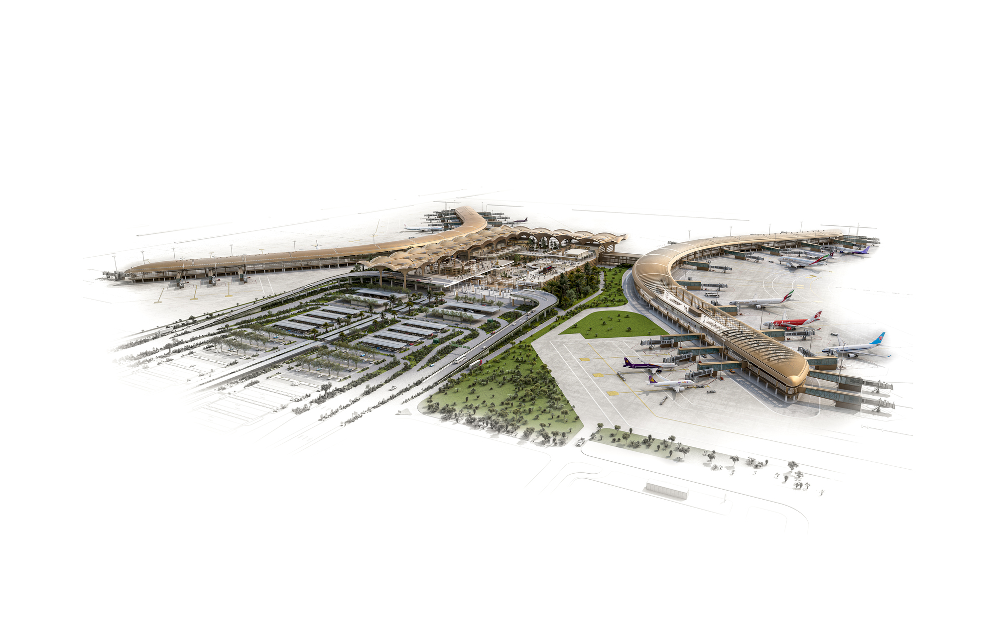 Gallery of Techo International Airport Cambodia / Foster + Partners - 17