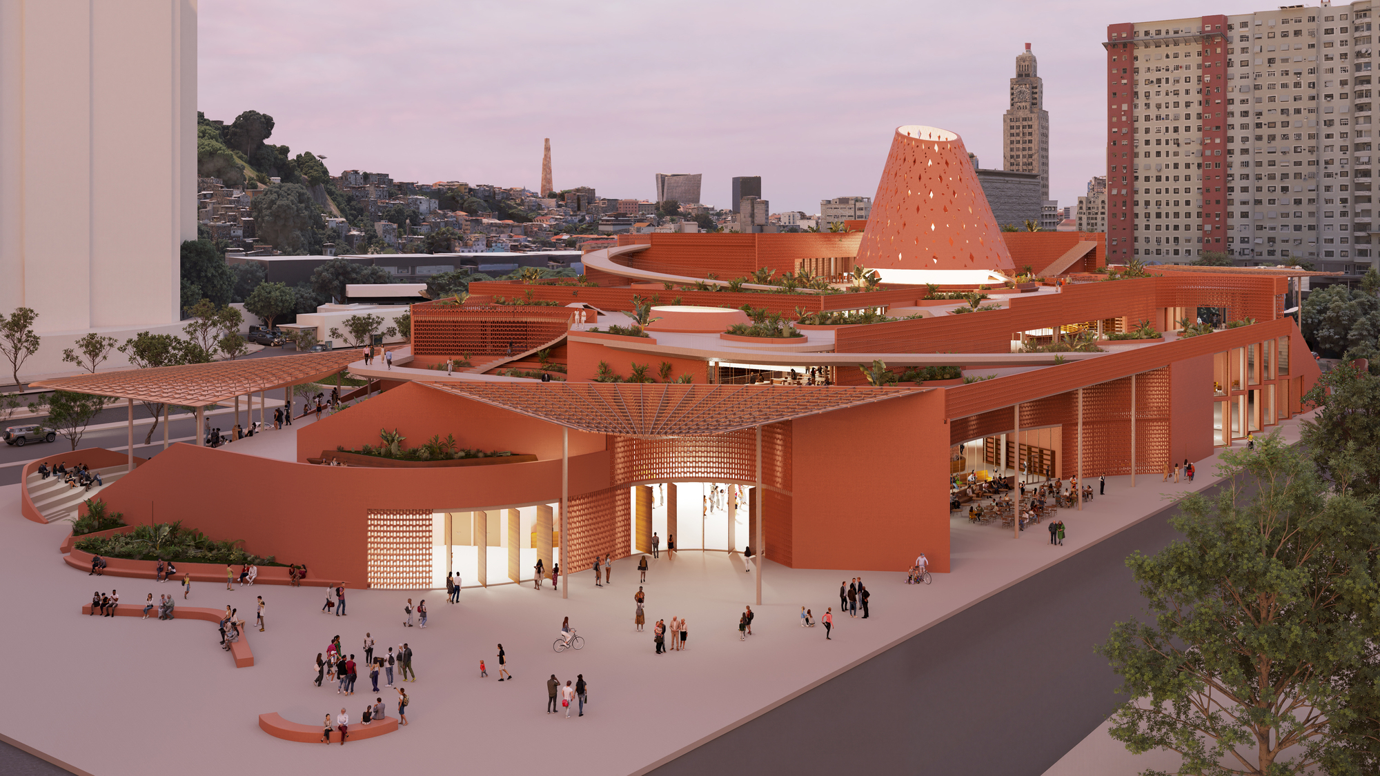 Gallery of Kéré Architecture Reveals Public Library Design in Rio de ...