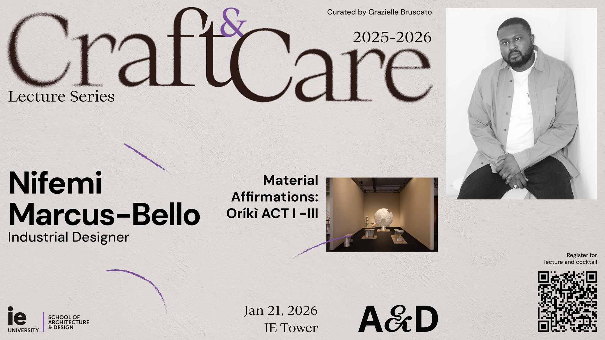 CRAFT & CARE. Nifemi Marcus-Bello at IE university in Madrid | ArchDaily