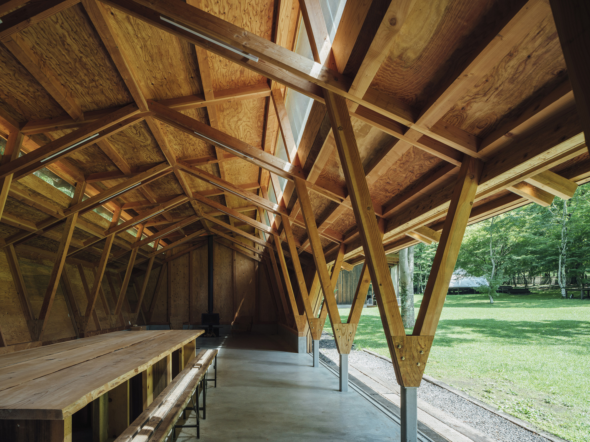 Gallery of Three Roofs Timber Hall / OOTT - 9